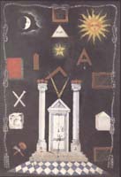 Masonic tracing boards painted by Adam McLean