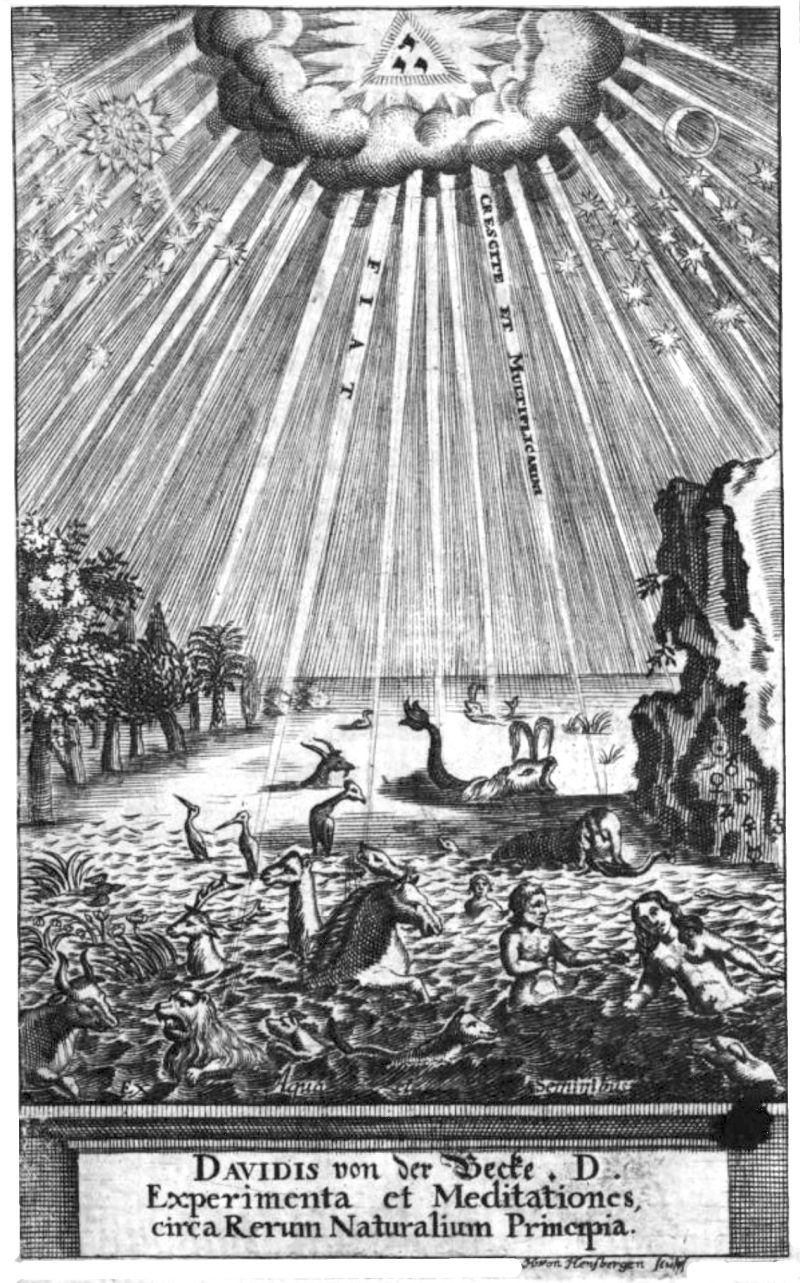 Alchemical Imagery - Frontispiece engraving - David von der Becke